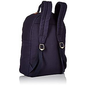 Tommy Hilfiger womens Tommy Hilfiger Backpack for Women Flag Canvas Shoulder Handbag, Tommy Navy, One Size US