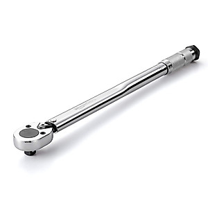 Amazon Basics 1/2-Inch Drive Click Heavy-Duty Torque Wrench - 25-250 foot-lb, 33.9-338.9 Nm