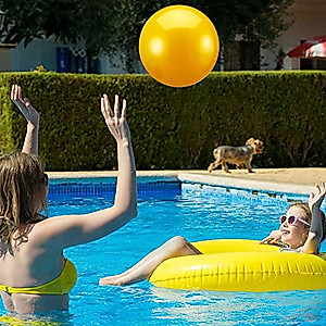 9 Inch Kid Summer Beach-Party Swimming Inflatable Ball Toy Gift, Beach Toys Adults Outside Water Toys Toddler Bath Toy Pool for Backyard