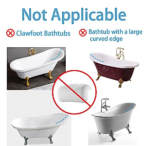 Bath Pillow for tub, Waterproof Bath Pillows for tub Neck and Head Support, Comfortable Bath tub Pillow headrest for Soaking, Spa, Tub Pillow for Bath Accessories with Strong Non-Slip Suction Cups