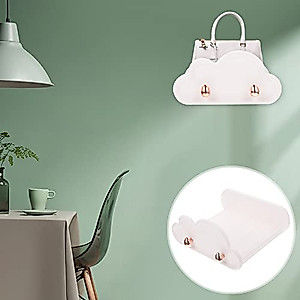 VALICLUD 1pc with Purse Kitchen Installation Non-Punch Holder Free Shelves Hanging Self Bathroom Adhesive Floating Clothes Multifunction Traceless Wallet Bedroom Punch-Free Household Shelf