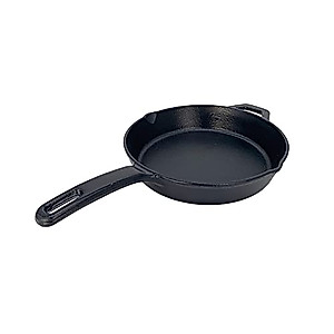 Megamaster 10-inch Round Pre-Seasoned Cast Iron Skillet Pan, Grill Accessory, Camping Cooking Accessory 630-0009P