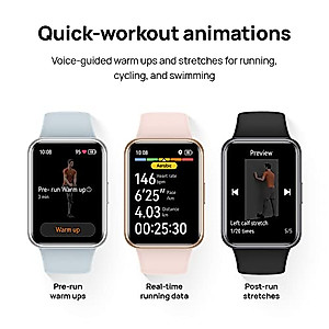 HUAWEI Watch FIT 2 Smartwatch, 1.74-inch Display, Bluetooth Calling, Up to 10 Days Battery Life, Quick-Workout Animations - (Blue)