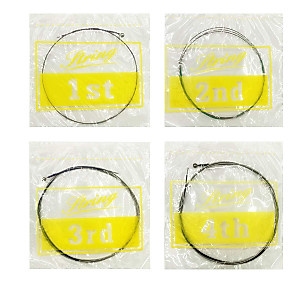 Cello Strings 1 Full Set A-D-G-C Steel Core Nickel Chromium Wound for Size 1/4 1/2 3/4 4/4