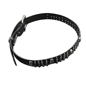 Cool Mens Bullet Skull Stud Punk Rock Biker Real Leather Belt Waistband726146236614
