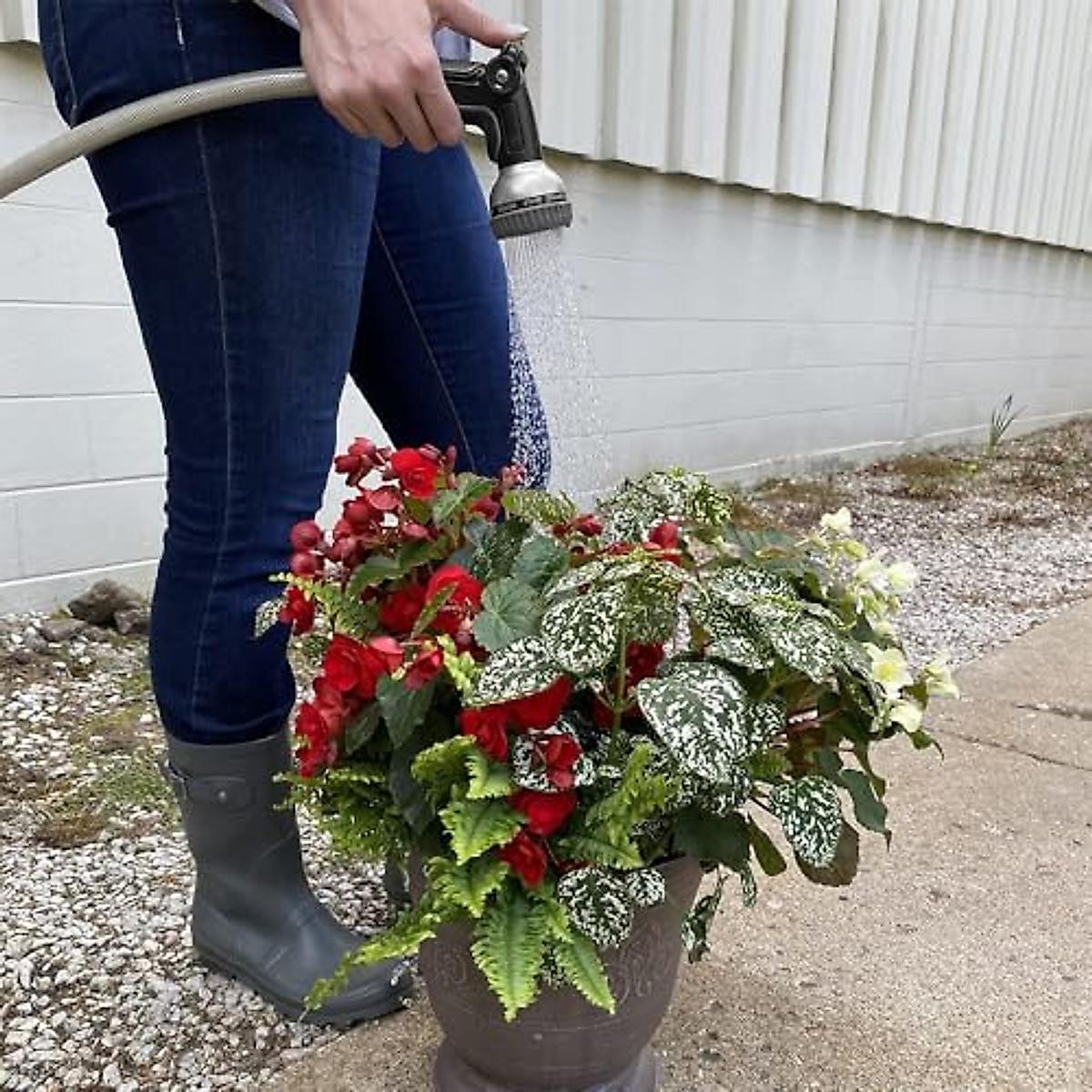 65ft Retractable Hose Reel Gray