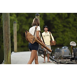 Plano Guide Series 49" Rod Case | Protective Rod and Reel case, Khaki with Brown and Black Trim, Model: PLAOR491