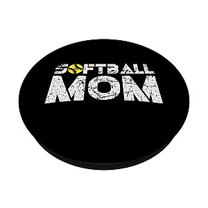 Softball Mom Vintage PopSockets Swappable PopGrip