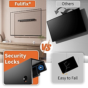 Fulifix No Drill TV Mount for 32-75 Inch TVs, No Stud TV Wall Mount, Studless TV Wall Mount Holds up to 150 lbs, Easy Installation with Bubble Level