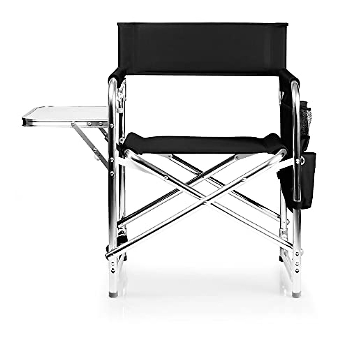 ONIVA - a Picnic Time brand - Sports Chair with Side Table, Beach Chair, Camp Chair for Adults, (Black)