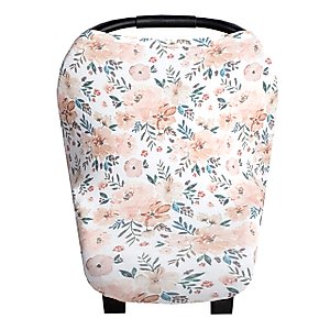 Copper Pearl Multi-Use Cover: Car Seat Covers, Nursing Cover, and Stroller Cover for Sun - Stretchy Fabric, All-Season Use, Stylish Designs, Easy Access for Moms - Sunnie