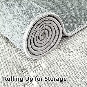 GlowSol Large Area Rug 8x10 Shag Rug for Bedroom Solid Diamond Lattice Rug Boho Moroccan Area Rug Tufted Carpet Modern Geometric Area Rug Non-Shedding Home Decoration Area Rugs, Beige