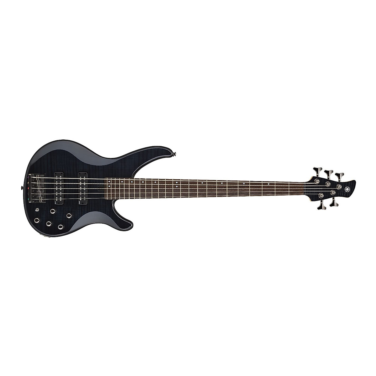 Yamaha TRBX605 5-String Flamed Maple Bass Guitar, Translucent Black