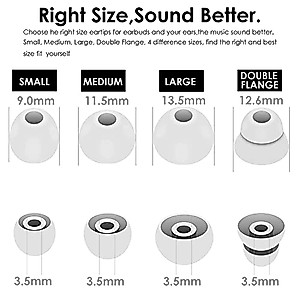 Replacement Ear Tips TEEMADE Silicone Earbuds Buds Set for Powerbeats Pro Beats Flex and Beats X Wireless Earphone Headphones,16 Pieces (Ivory)