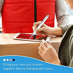 Weewooday 8 Pieces Capacitive Stylus Pens for Touch Screen, Universal Disc Fine Point Stylus Pens for Most Touch Screen Smart Devices, 4 Colors