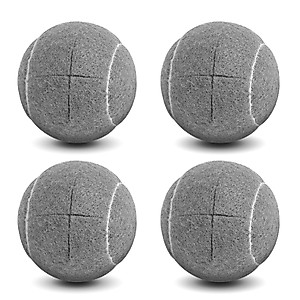 ANCKNE Walker Tennis Balls Precut Tennis Balls for Walkers 4PCS Walkers Legs Universal Precut Glide Balls, Heavy Duty Long Lasting Felt Pad Glide Coverings（Gray）