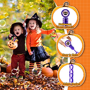 60 Pcs Halloween Bubble Wands Party Favors for Kids Halloween Treats Goodie Bag Stuffers Pinata Fillers, Mini Bubbles Bulk Halloween Toys Gifts Classroom Prizes for Toddlers Boys Girls Party Supplies