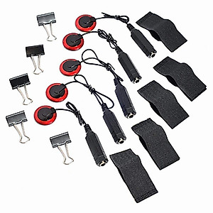 eoocvt 5pcs Piezo Contact Microphone Mic. Pickup for Guitar Violin Viola Cello Banjo