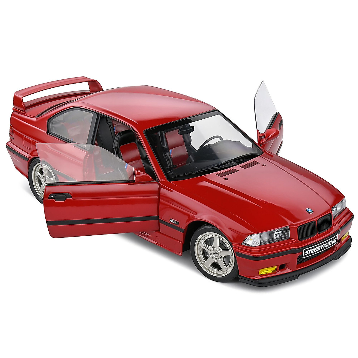 1994 E36 M3 Streetfighter Imolarot Red 1/18 Diecast Model Car by Solido S1803911