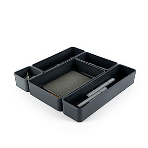 Three by Three Seattle Bamboo Fiber Stacking Organizing Bins: Eco-Friendly, Stylish, and Space-Saving Storage Solution