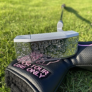 CALONG Super GSS Golf Putter 303 Steel 375g CNC Milled Right Hand Skull Golf Club Putter with Headcover