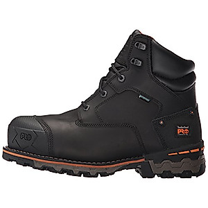 Timberland PRO Men's Boondock 6 Inch Composite Safety Toe Waterproof Industrial Work Boot, Black, 10.5