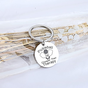 UJIMS Pickleball Lover Keychain Pickleball Player Gift Pickleball Season Gift for Pickleball Coach Team Sport Game Gift (Pickleball Lover Keychain)