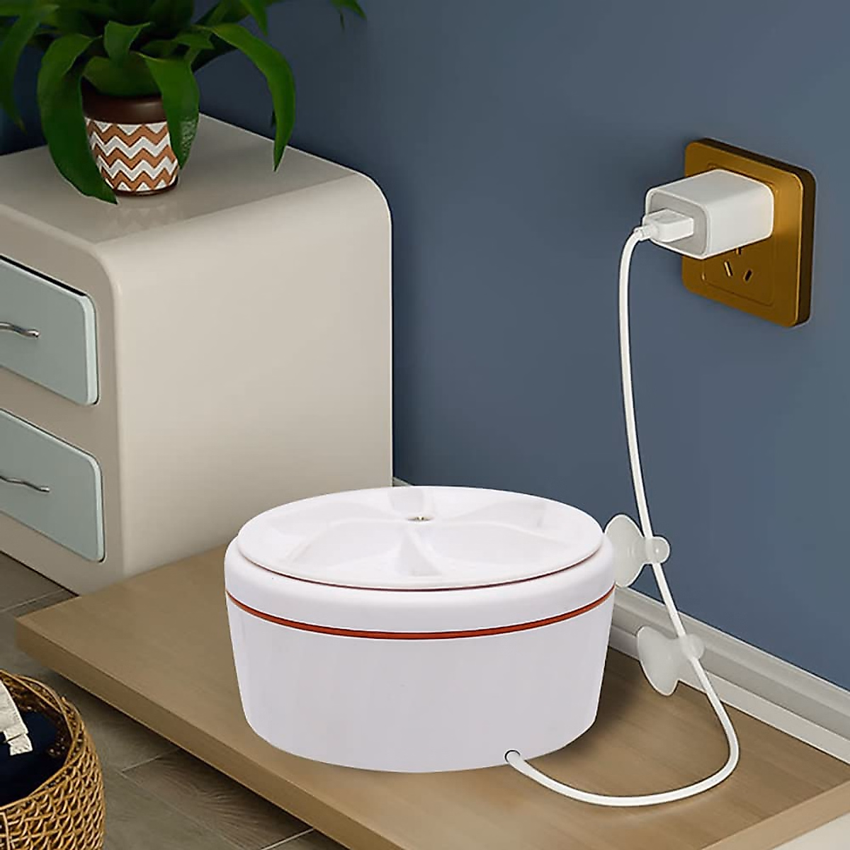 Mini Washing Machine - Portable Washing Machine Ultrasonic Turbine Washing Machine Turbo Washer for Travel Business Trip College Rooms