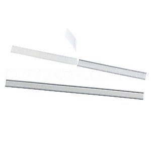 CleverDelights Peel and Stick Tin Ties - 5.5 Inch - Silver - 100 Pack