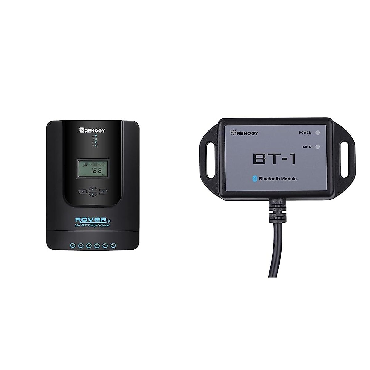 Renogy Rover 20A 12V/24V Auto DC Input MPPT Solar Charge Controller with Bluetooth Module