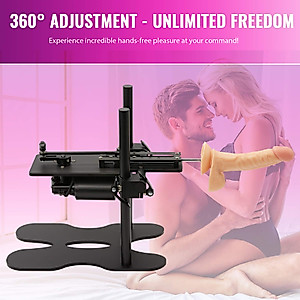 Y-NOT Automatic Sex Machine Gun Adult Toy Device with Realistic Dildo, Sex Massage Gun Masturbator for Women with 8 Thrusting Modes, 5X More Powerful Fully Adjustable with 1 Remote, Aluminum Oxide