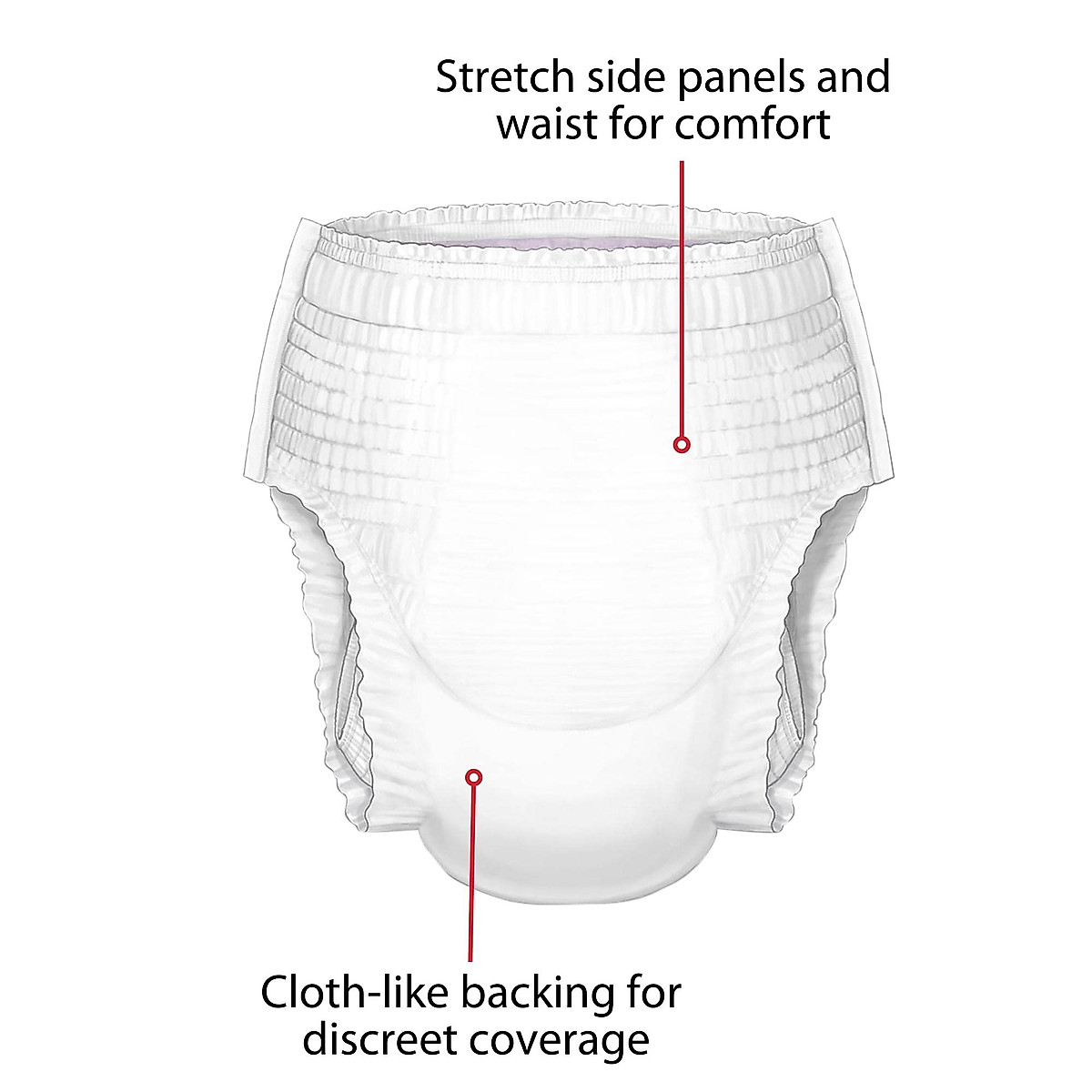 Curity Youth Pants, Large, Unisex-Youth, Incontinence Protector, Pull-Up Style, Heavy Absorbency, 14 Count