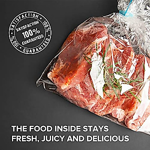 Turkey Oven Bags- Multi-Purpose Oven Bags for Cooking Baking, Roasting & Harvesting- Smell Proof Oven Cooking Bags Safe for Cooking Meats, Fish & Vegetables - Clear (15.2" x 20”) (36)