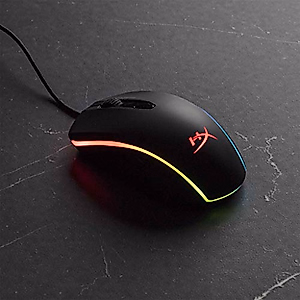 HyperX Pulsefire Surge - RGB Wired Optical Gaming Mouse, Pixart 3389 Sensor up to 16000 DPI, Ergonomic, 6 Programmable Buttons, Compatible with Windows 10/8.1/8/7 - Black