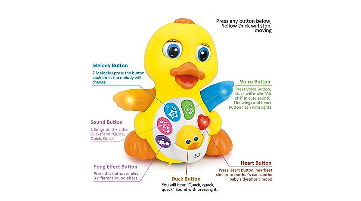 Woby Musical Duck Toy - Engaging Learning for Toddlers