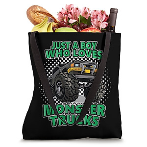 Monster Truck Gift Boys Motocross 4 Wheel Monster Truck Tote Bag
