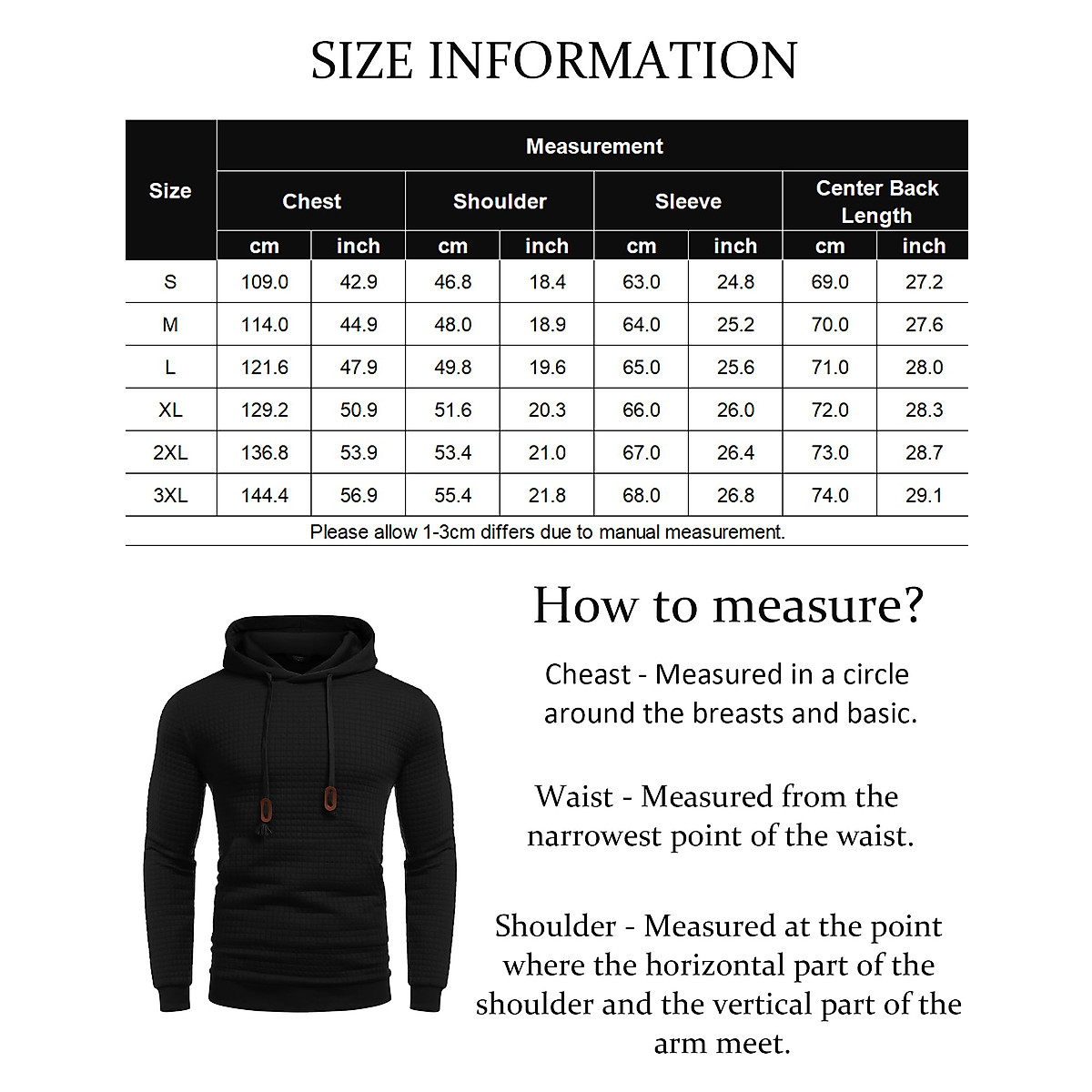 COOFANDY Men's Quilted Sweatshirt Casual Long Sleeve Outdoor Hoodies Pullover Hooded Khaki 3X-Large