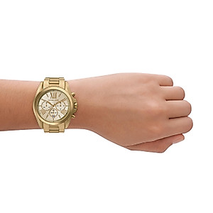 Michael Kors Bradshaw Chronograph Gold-Tone Stainless Steel Women's Watch (Model: MK5605)