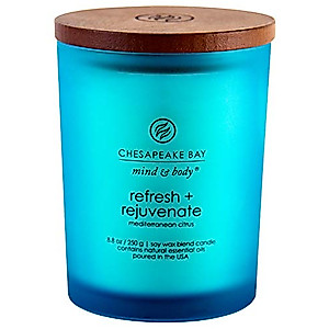 Chesapeake Bay Candle PT41312 Scented Candle, Refresh + Rejuvenate (Mediterranean Citrus), Medium, Home Décor
