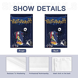 2pcs Classic Horror Movie Halloween Garden Flag Vertical Double Side Printing, Halloween Decorations Yard Outdoor Decoration 12" x 18"