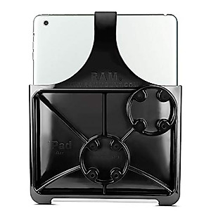 RAM Mounts EZ-Roll'r Cradle for Apple iPad 6th gen, Air 1-2 & Pro 9.7 RAM-HOL-AP17U Compatible with RAM B 1" and C 1.5" Size Round Ball Bases