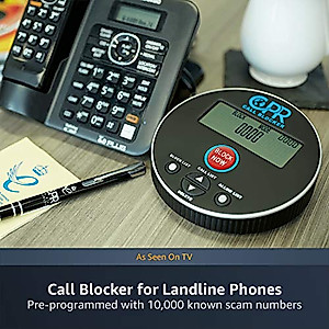 CPR V10000 - Landline Phone Call Blocker with Dual Mode Protection. Pre-Loaded with 10,000 Known Robocall Scam Numbers - Block a Further 2,000 Numbers at a Touch of a Button