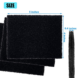 12 Pack Replacement Odor Absorbing Filter Refills for Home Zone Living Kitchen Trash Can, Activated Charcoal Deodorizer Compatible with Home Zone Living CleanAura Odor Control Compartments