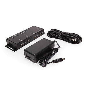 4 Port USB 2.0 Over IP Network Device Sharing Hub w/Screw-Locking Ports & Status LEDs