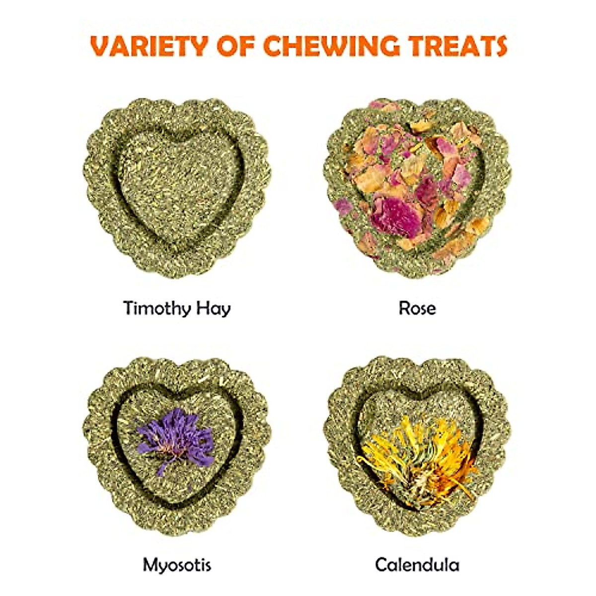 Sofier 12Pcs Timothy Hay Treats Rabbit Toys Bunny Toys Guinea Pig Toys Natural Chews for Teeth Handmade Rabbit Chews and Treats Chinchilla Rat Hamster Gerbil