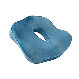 Decompression Buttock Office Chair Cushion Orthopedic Memory Foam Ergonomic Car Seat Pillow (Color : G, Specification : 46X40X11cm)