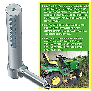 Mower Deck Gauge Wheel Arm Shaft Left Front & Right Rear Parts AM131289 For John Deere Compact Utility Tractor & Lawn & Garden Tractors GX345 GX355 GX325 2210 4010 GT225 GT235 X465 X485 X585