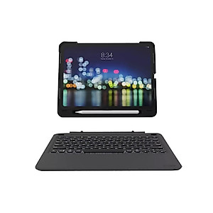 ZAGG Slimbook Go - Ultrathin Case, Hinged with Detachable Bluetooth Keyboard - Made for 2019 Apple iPad Pro 12.9" - Black