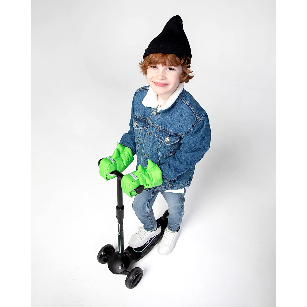 7AM Enfant Winter Gloves for Kids - Waterproof Kids Warmmuffs Gloves Hand Warmer for Scooters | Soft Plush Lined Interior