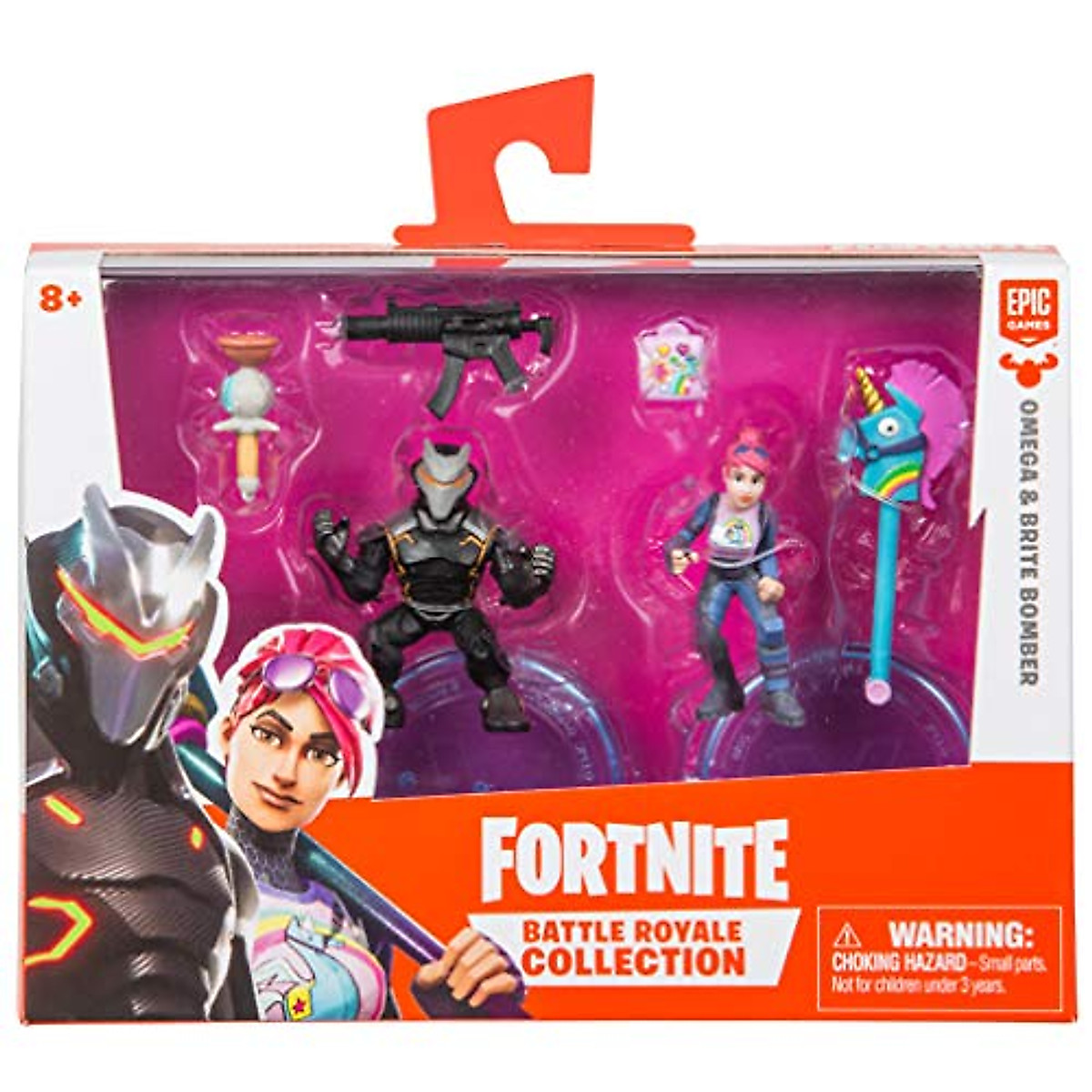 Fortnite Battle Royale Collection: Omega & Brite Bomber - 2 Pack of Action Figures